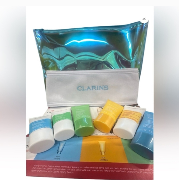 Clarins | Skincare | Clarins Skin Care Set 8 Piece New | Poshmark